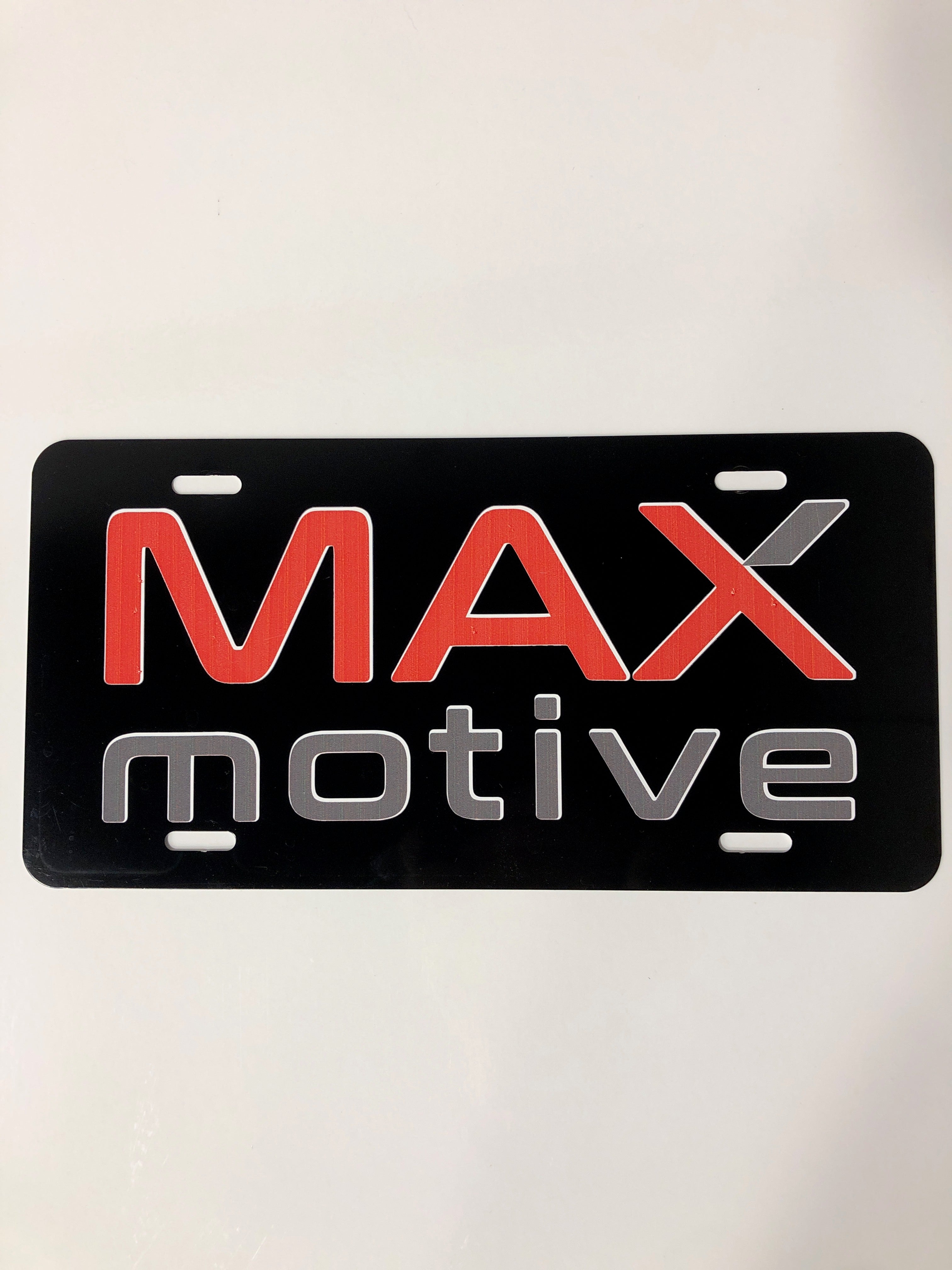 MAXmotive License Plate – MAXmotive LLC